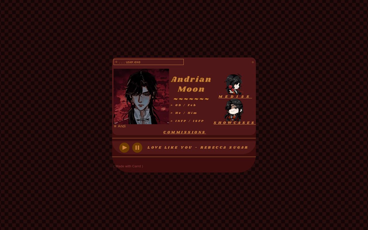 Andrian Moon's card